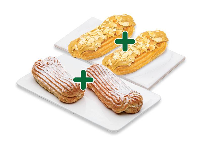 „Ekleras su karameliniu kremu ar vanilės konio grietinėlės kremu ...