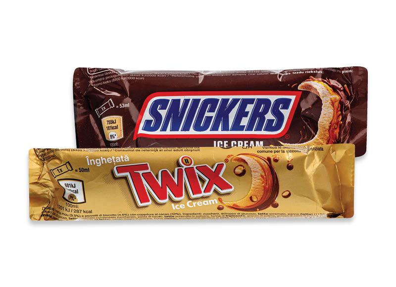 „Valgomieji ledai SNICKERS, BOUNTY, TWIX, MARS“ parduotuvėje „Iki ...