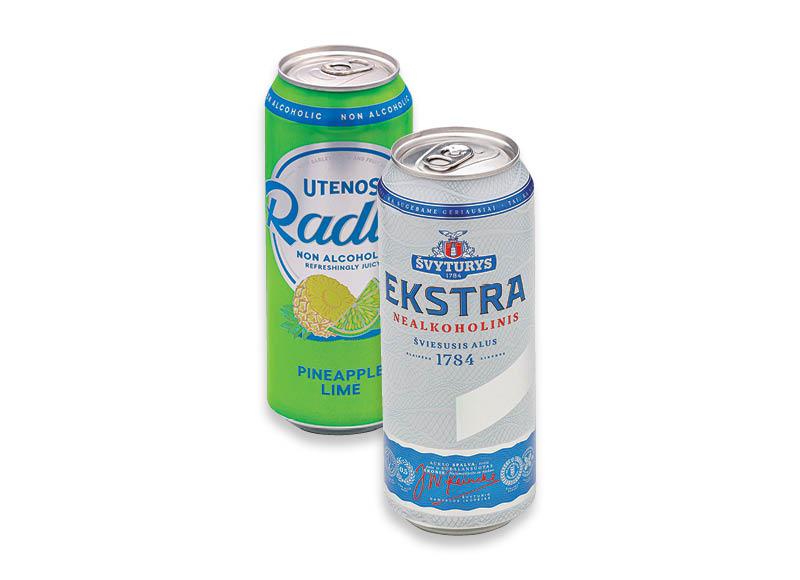 „Nealkoholinis alus UTENOS RADLER ir ŠVYTURYS EKSTRA“ parduotuvėje „Iki ...