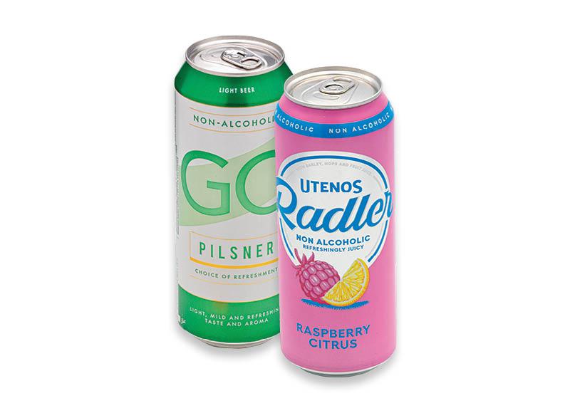 „Nealkoholinis alus UTENOS RADLER RASPBERRY CITRUS ar GO PILSNER ...