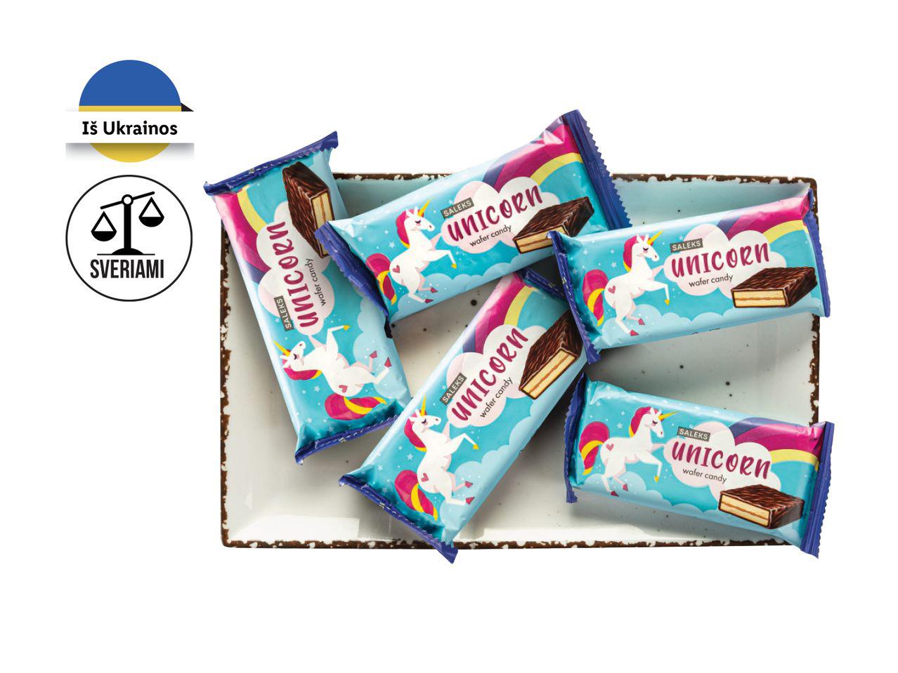 „Vafliniai saldainiai „Unicorn““ parduotuvėje „Lidl“ | Mazuma.lt