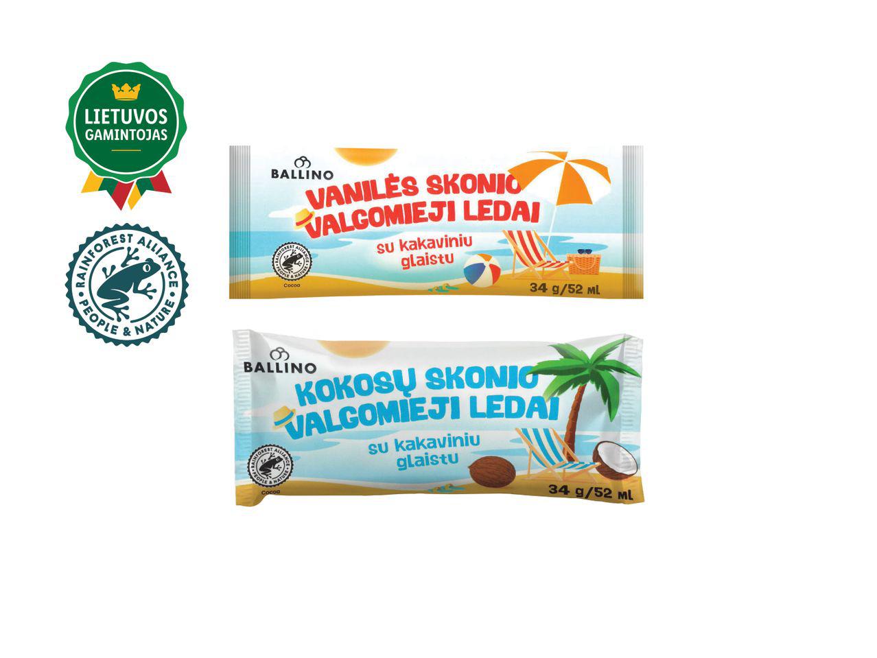 „Valgomieji ledai ant pagaliuko su kakaviniu glaistu“ akcija ...