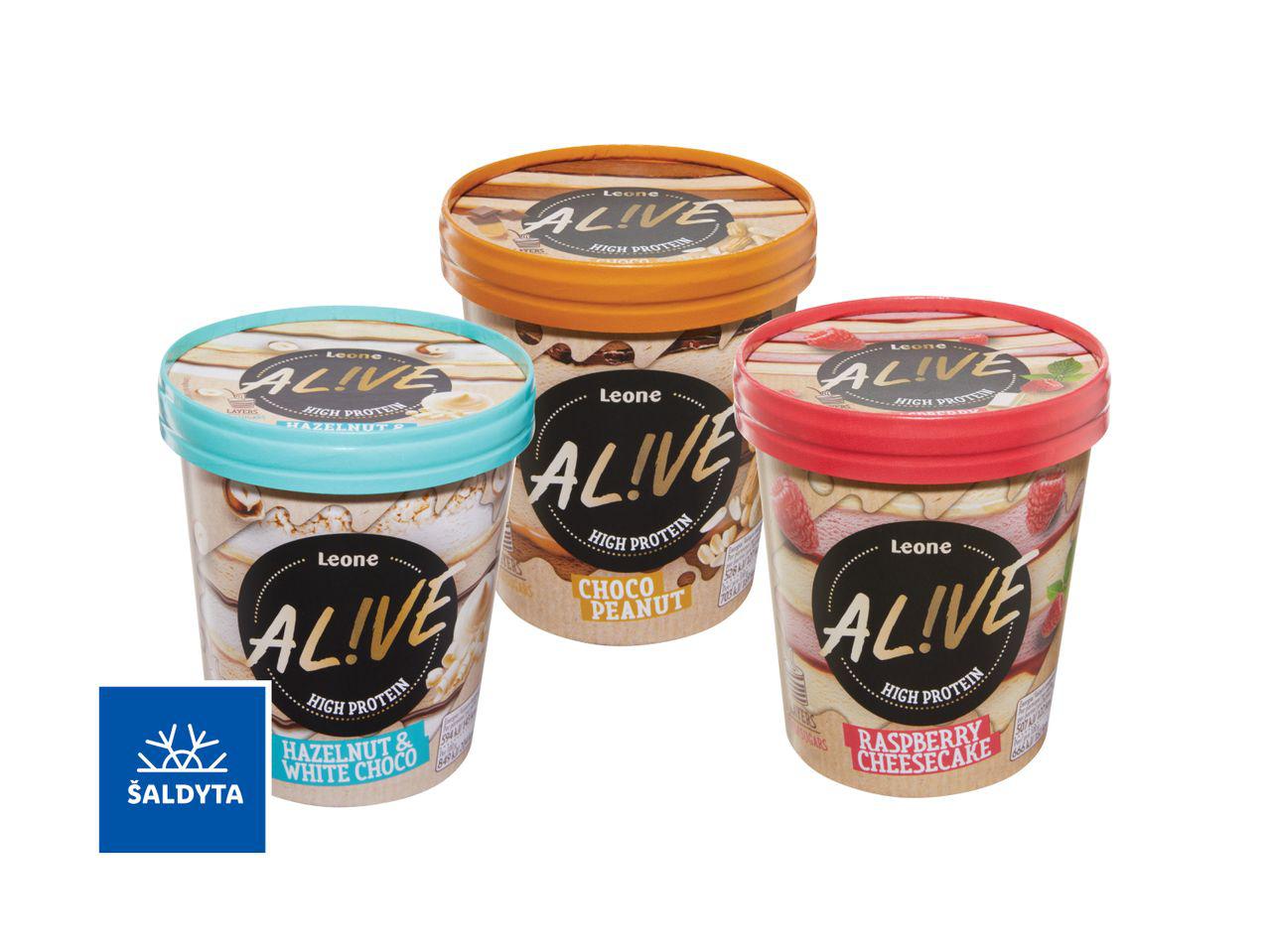 „Valgomieji ledai su padidintu baltymų kiekiu“ akcija parduotuvėje ...