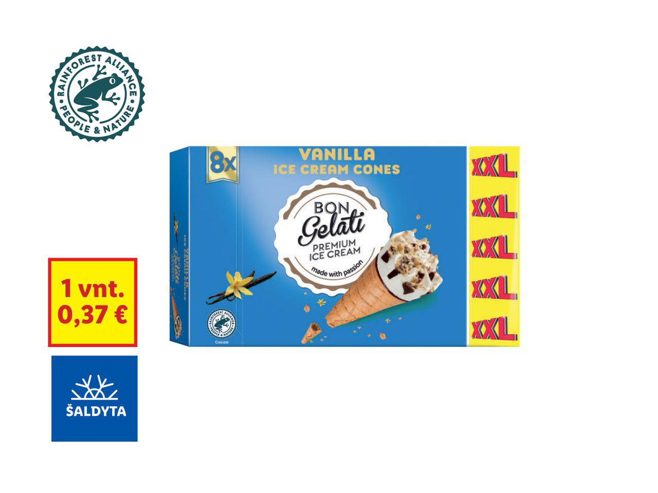 „Valgomieji vaniliniai ledai ragelyje“ akcija parduotuvėje „Lidl ...