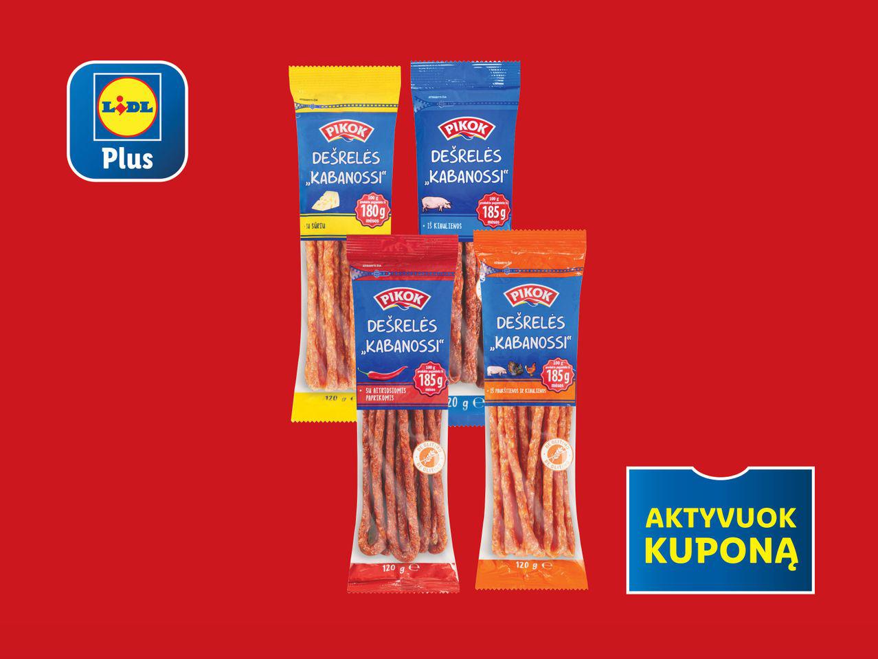 „Dešrelės „Kabanossi““ akcija parduotuvėje „Lidl“ | Mazuma.lt