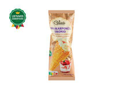 „Grietininiai maskarponės skonio valgomieji ledai“ akcija parduotuvėje ...
