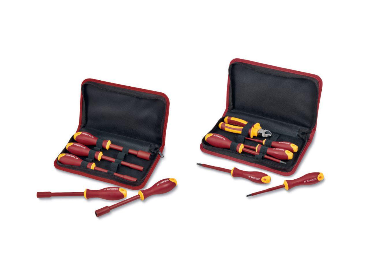 „1000 V įrankių arba lizdinių veržliarakčių ir atsuktuvų rinkinys“ parduotuvėje „Lidl“ | Mazuma.lt