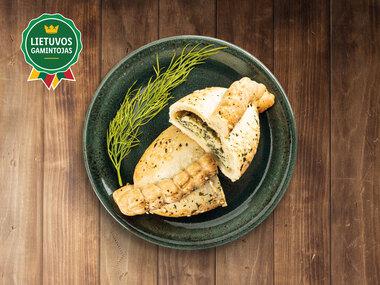 „Kibinas su vištiena ir garstyčiomis arba su varške ir špinatais ...