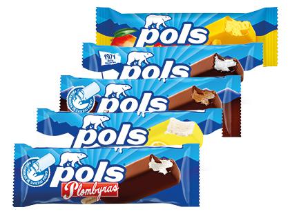 „Valgomieji ledai POLS, 5 rūšių, 75 g“ parduotuvėje „Maxima“ | Mazuma.lt