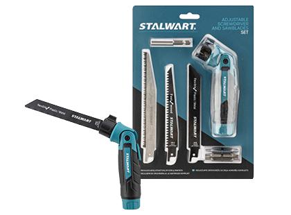 „Reguliuojamų atsuktuvų ir pjūklų rinkinys STALWART*, 1 rink.“ akcija ...