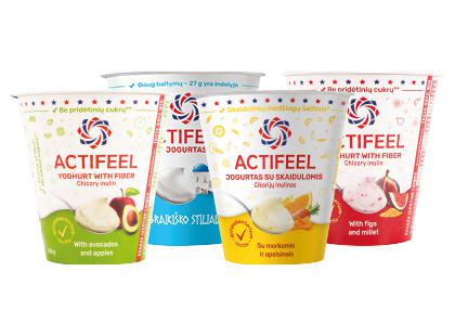Mazuma.lt | „Valgomasis jogurtas ACTIFEEL, 5 rūšių, 0,2–3 % rieb., 2 ...