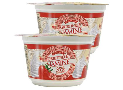 „ROKIŠKIO NAMINĖ grietinėlė, 35 % rieb., 2 ind. x 200 ml“ parduotuvėje ...
