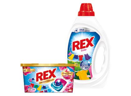 Mazuma.lt | „Skalbiamosios kapsulės; skystasis skalbiklis REX*, 1 dėž. (13 vnt.), 1 but. (22 ...