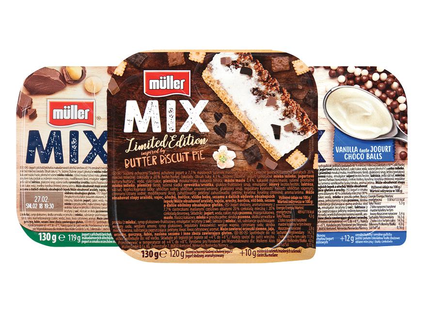 „Jogurtas MULLER MIX, 3 rūšių, 4,3–4,8 % rieb., 130 g“ parduotuvėje ...