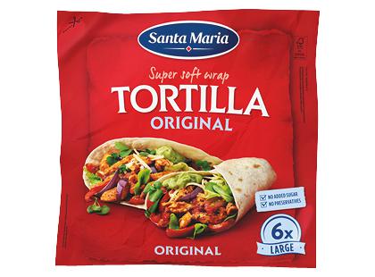 „Didelės kviečių tortilijos SANTA MARIA TEX MEX, 371 g“ parduotuvėje ...