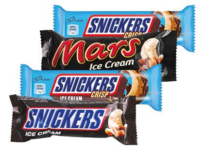 „Valgomieji ledai SNICKERS; SNICKERS CRISP; MARS, 4 rūšių, 2 pak. x 35 ...