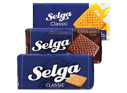 „Sausainiai SELGA, 6 rūšių, 3 pak. x 180 g“ parduotuvėje „Maxima ...