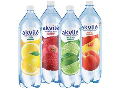 Mazuma.lt | „Lengvai gazuotas stalo vanduo su skoniu AKVILĖ*, 8 rūšių ...