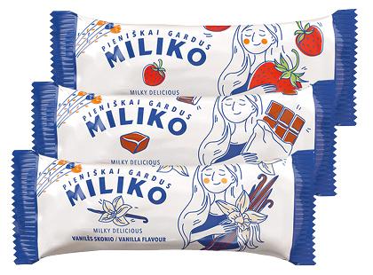 Mazuma.lt | „Glaistytas desertas MILIKO, 3 rūšių, 23 % rieb., 6 pak. x ...
