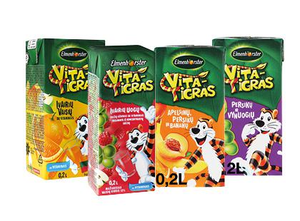 „SU PROGRAMĖLE! Sultys ELEMENHORSTER VITA TIGRAS, 4 pak. x 200 ml, 4 ...