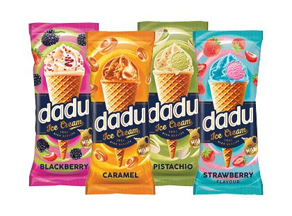 Mazuma.lt | „Valgomieji ledai DADU, 4 rūšių, 2 pak. x 94 g ...