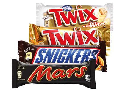 Mazuma.lt | „Šokoladinis batonėlis SNICKERS; TWIX; TWIX WHITE; MARS, 4 ...
