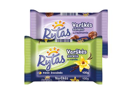 Mazuma.lt | „Varškės sūrelis RYTAS, 2 rūšių, 2 pak. x 100 g ...