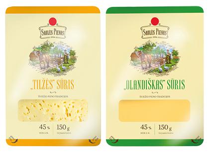Mazuma.lt | „TILŽĖS; OLANDIŠKAS sūris SAULĖS PIENAS riekelėmis, 2 rūšių ...