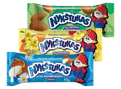 Mazuma.lt | „Glaistytas varškės sūrelis NYKŠTUKAS*, 10 rūšių, 21–23,1 % ...