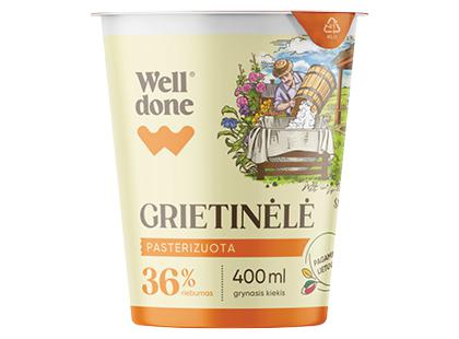 Mazuma.lt | „Grietinėlė WELL DONE, 36 % rieb., 400 g“ akcija ...