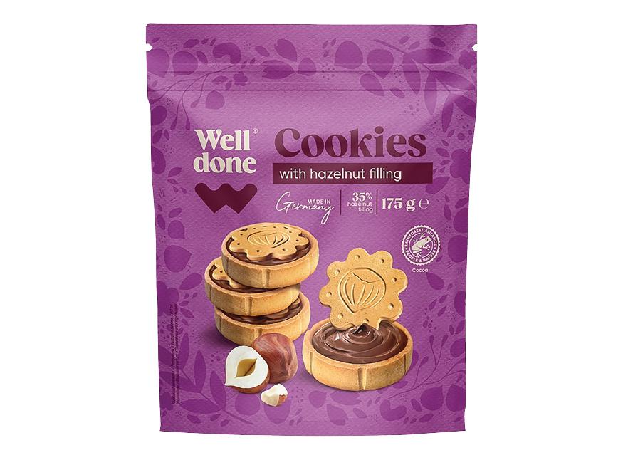 Mazuma.lt | „Sausainiai su lazdynų riešutų įdaru WELL DONE, 175 g ...