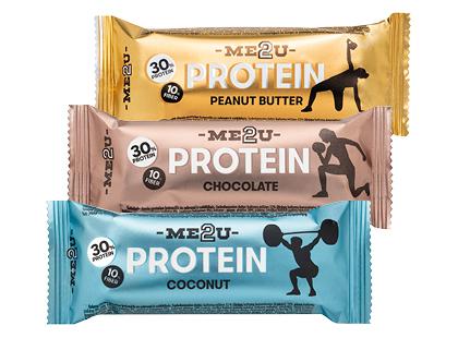 „Baltyminis batonėlis; vaflis ME2U PROTEIN, 3 rūšių, 60 g“ parduotuvėje ...