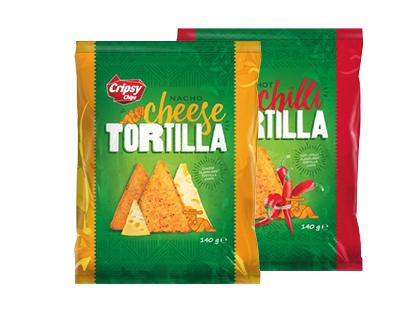 „Kukurūzų traškučiai CRIPSY CHIPS, 2 rūšių, 2 pak. x 140 g ...