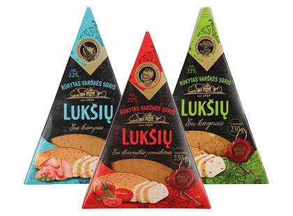 „Rūkytas LUKŠIŲ varškės sūris, 3 rūšių, 22 % rieb., 230 g“ parduotuvėje ...