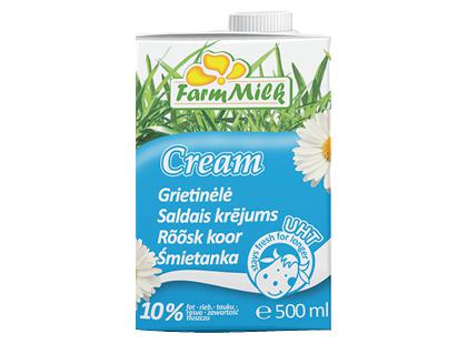 Mazuma.lt | „Grietinėlė FARM MILK, 10 % rieb., 500 ml“ parduotuvėje ...