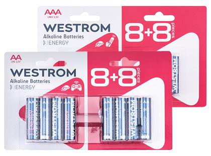 Mazuma.lt | „Elementai WESTROM 8+8*, AA; AAA, 1 pak. (16 vnt.)“ akcija ...