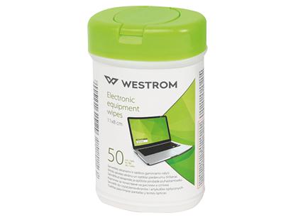 Mazuma.lt | „Ekrano ir optikos valymo servetėlės WESTROM, 1 pak. (50 ...