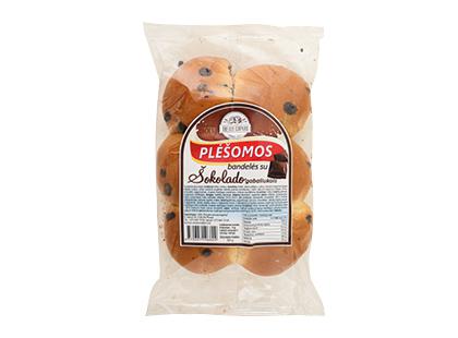 „Plėšomosios bandelės su šokolado gabaliukais TREJOS GIRNOS, 300 g ...