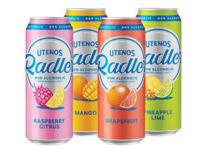 „Nealkoholinis UTENOS alaus kokteilis RADLER, 4 rūšių, 500 ml ...