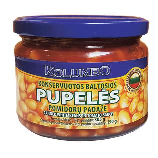 „KOLUMBO kons.baltosios pupelės pomidorų padaže, 305 g“ parduotuvėje ...