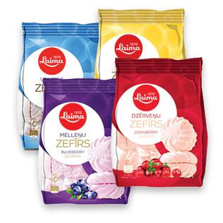 Mazuma.lt | „Zefyrai LAIMA (5 rūšių), 200 g“ parduotuvėje „Norfa“