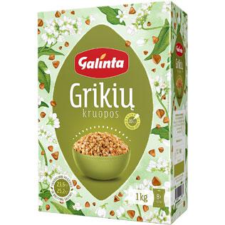 „Grikių kruopos GALINTA, 8 x 125 g/pak., 1 kg“ parduotuvėje „Norfa ...