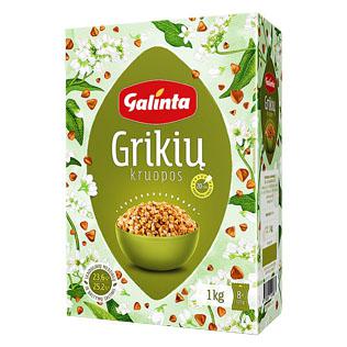 „Grikių kruopos GALINTA, 8 x 125 g/pak.“ parduotuvėje „Norfa“ | Mazuma.lt