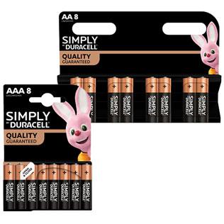 „Elementai DURACELL SIMPLY AA arba AAA, 8 vnt./pak.“ parduotuvėje ...