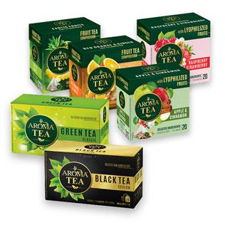 „Arbata AROMA TEA (įv. rūšių), 35 g, 40 g/pak.“ parduotuvėje „Norfa ...