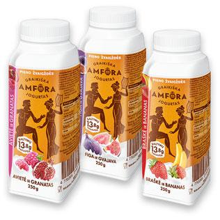 „Geriam. ogurtas su skoniais GRAIKIŠKA AMFORA (3 rūšių), 250 g ...
