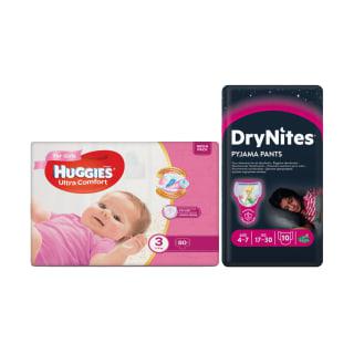 „Sauskelnėms Huggies Ultra Comfort Ir Dry Nites (10 Rūšių ...