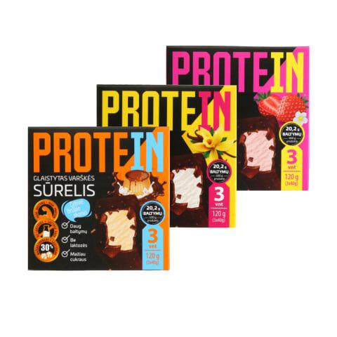 Mazuma.lt | „Glaistytas Varškės Sūrelis Protein, 3X40 G (3 Rūšys ...
