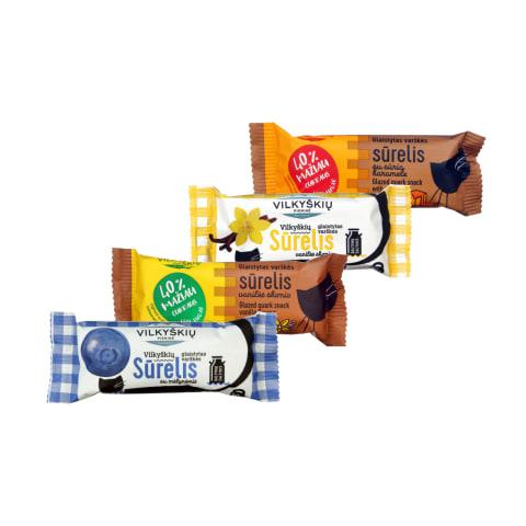 „Varškės Sūrelis Vilkyškių, 40 G (4 Rūšys)“ parduotuvėje „Rimi“ | Mazuma.lt