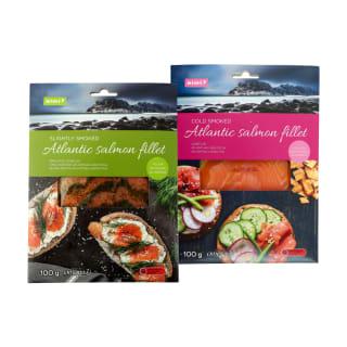 „Šaltai Rūkyta Atlantinės Lašišos Filė Rimi, 100 G (2 Rūšys ...